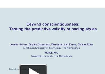 Josette Gevers, Brigitte Claessens, Wendelien van Eerde, Christel Rutte ...