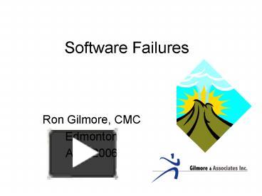 PPT – Software Failures PowerPoint presentation | free to view - id ...