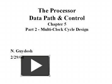 The Processor Data Path presentation | free to download