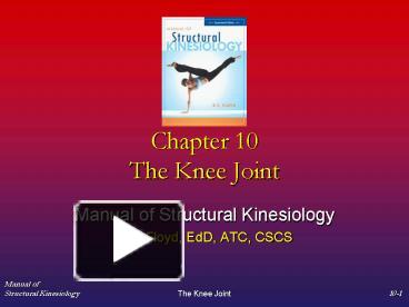 PPT – Manual of Structural Kinesiology PowerPoint presentation | free ...