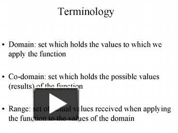 PPT – Terminology PowerPoint presentation | free to download - id ...
