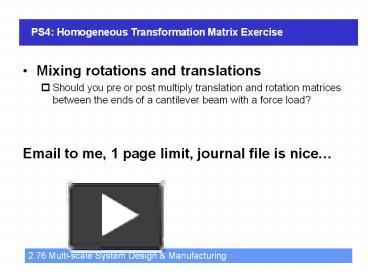 PPT – Mixing rotations and translations PowerPoint presentation | free ...