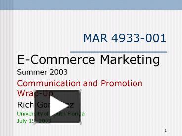 MAR 4933001 presentation | free to view