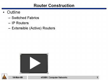 PPT – Router Construction PowerPoint presentation | free to view - id ...