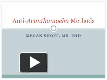Megan Shoff, MS, Phd presentation | free to view