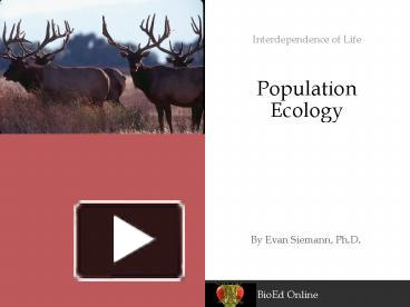 PPT – By Evan Siemann, Ph'D' PowerPoint presentation | free to view ...