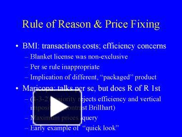 PPT – Rule of Reason PowerPoint presentation | free to view - id ...