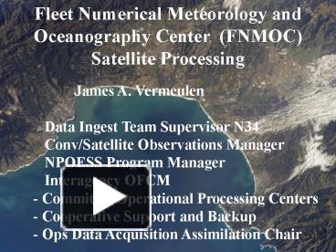 PPT – Fleet Numerical Meteorology and Oceanography Center FNMOC ...