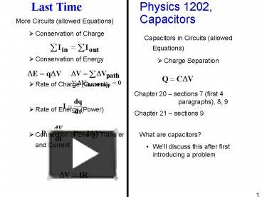 PPT – Last Time PowerPoint presentation | free to view - id: 1b12a8-NGFlM