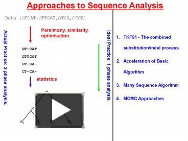 PPT – Approaches to Sequence Analysis PowerPoint presentation | free to ...