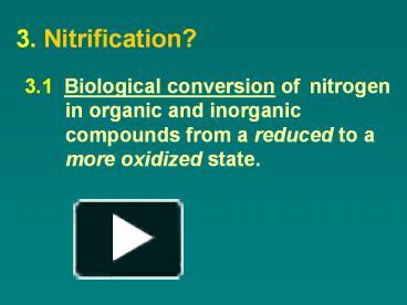 3. Nitrification? presentation | free to view