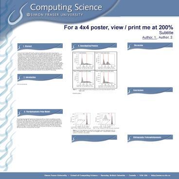 PPT – For a 4x4 poster, view print me at 200% PowerPoint presentation ...