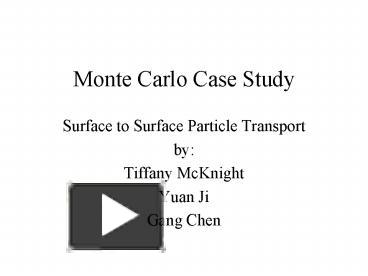 PPT – Monte Carlo Case Study PowerPoint presentation | free to view ...