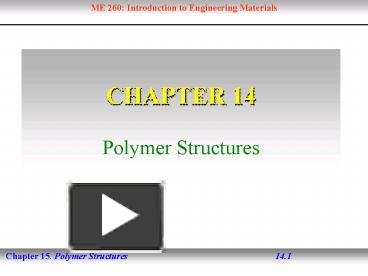 Polymer Structures presentation | free to view