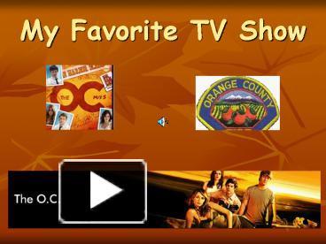 My Favorite TV Show presentation | free to view