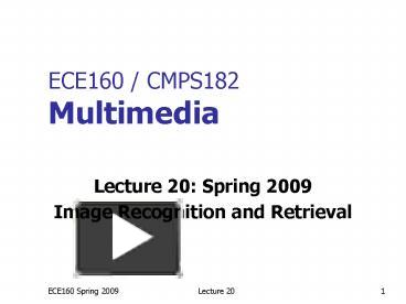 ECE160 / CMPS182 Multimedia presentation | free to download