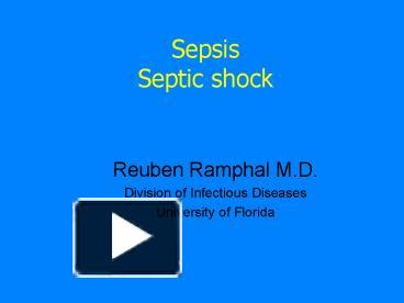 Sepsis Septic shock presentation | free to view