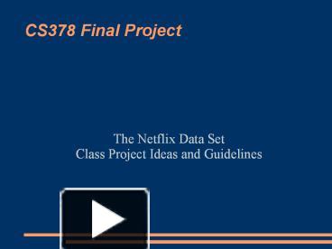 PPT – CS378 Final Project PowerPoint presentation | free to download ...