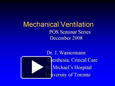 PPT – Mechanical Ventilation PowerPoint presentation | free to view ...