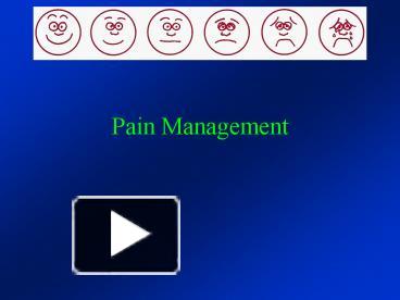 Pain Management presentation | free to view
