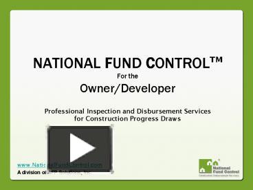 PPT – NATIONAL FUND CONTROL PowerPoint presentation | free to view - id ...