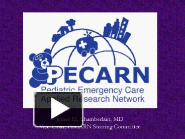 Pediatric Emergency Care Applied Research Network PECARN presentation ...