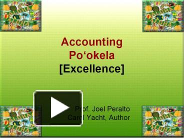PPT – Accounting Pookela Excellence PowerPoint presentation | free to ...