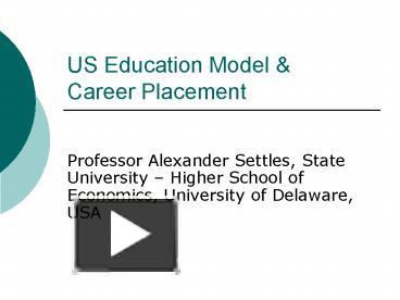 US Education Model presentation | free to view