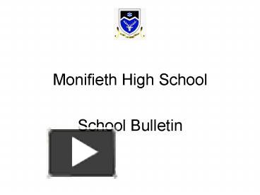 Monifieth High School presentation | free to view