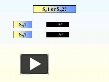 SN1 or SN2 presentation | free to view