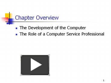 PPT – Chapter Overview PowerPoint presentation | free to download - id ...
