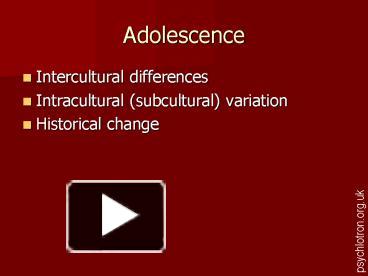 Adolescence presentation | free to download
