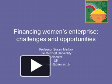 Financing women presentation | free to download