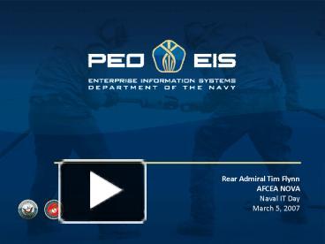 Rear Admiral Tim Flynn presentation | free to view