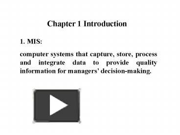 PPT – Chapter 1 Introduction PowerPoint presentation | free to download ...