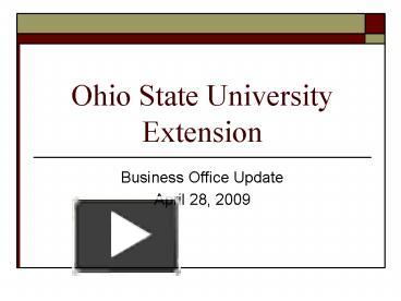 Ohio State University Extension presentation | free to view