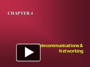 Telecommunications presentation | free to view