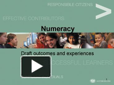 Numeracy presentation | free to view