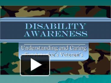 PPT – Disability Awareness PowerPoint presentation | free to view - id ...