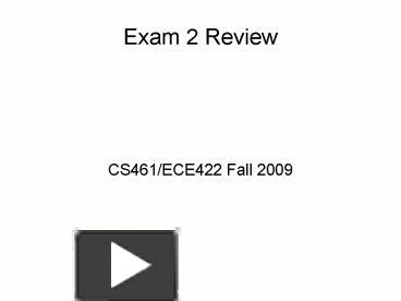 PPT – Exam 2 Review PowerPoint presentation | free to view - id: 1b7df8 ...