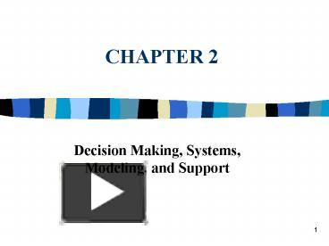 PPT – Decision Making, Systems, Modeling, and Support PowerPoint ...