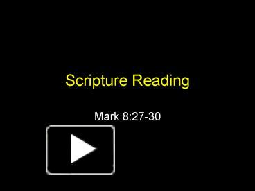Scripture Reading presentation | free to view