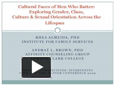 PPT – RHEA ALMEIDA, PHD PowerPoint presentation | free to view - id ...