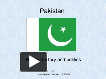 Pakistan presentation | free to view