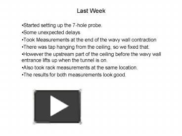 PPT – Last Week PowerPoint presentation | free to view - id: 1b956d-MTc0M
