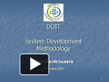 DOIT System Development Methodology presentation | free to view
