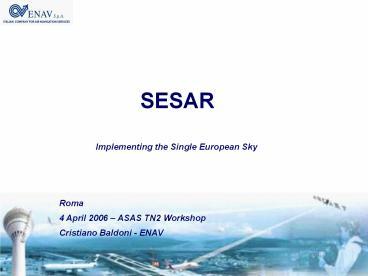 SESAR presentation | free to download