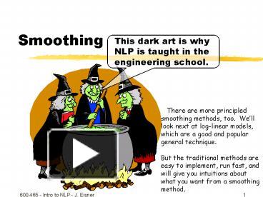 PPT – Smoothing PowerPoint presentation | free to download - id: 1b9c7f ...