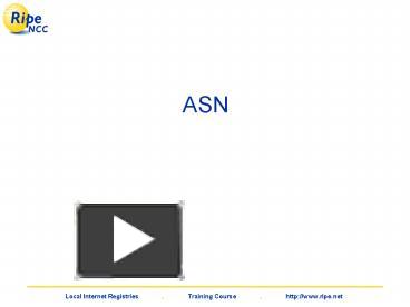 PPT – ASN PowerPoint presentation | free to view - id: 1ba77b-Mzk0Z