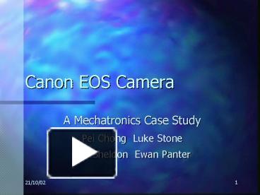 Canon EOS Camera presentation | free to view